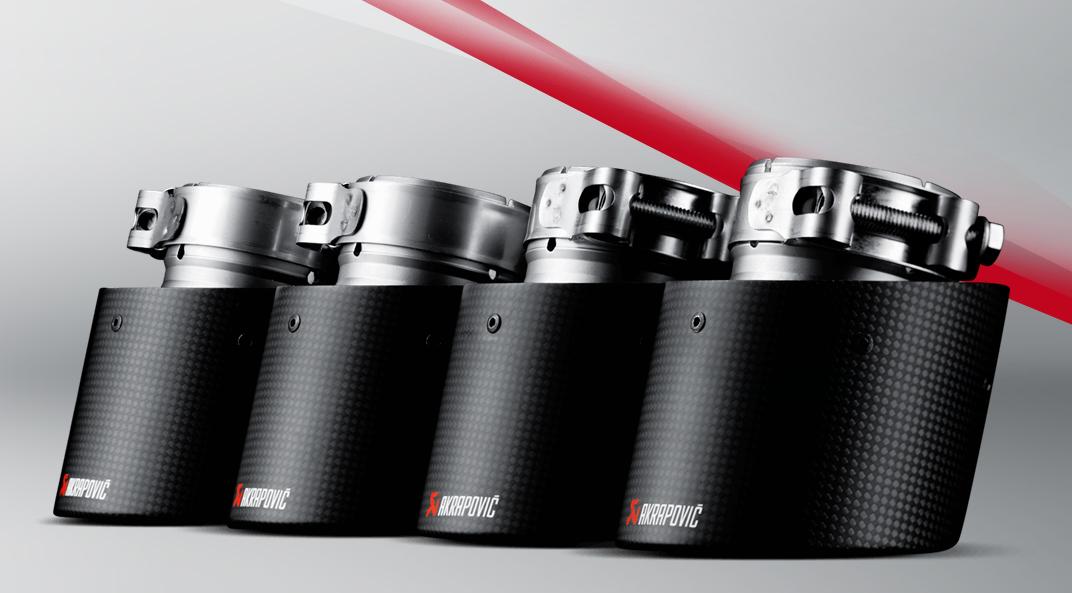 Akrapovic carbon exhaust tips | Tuning Empire