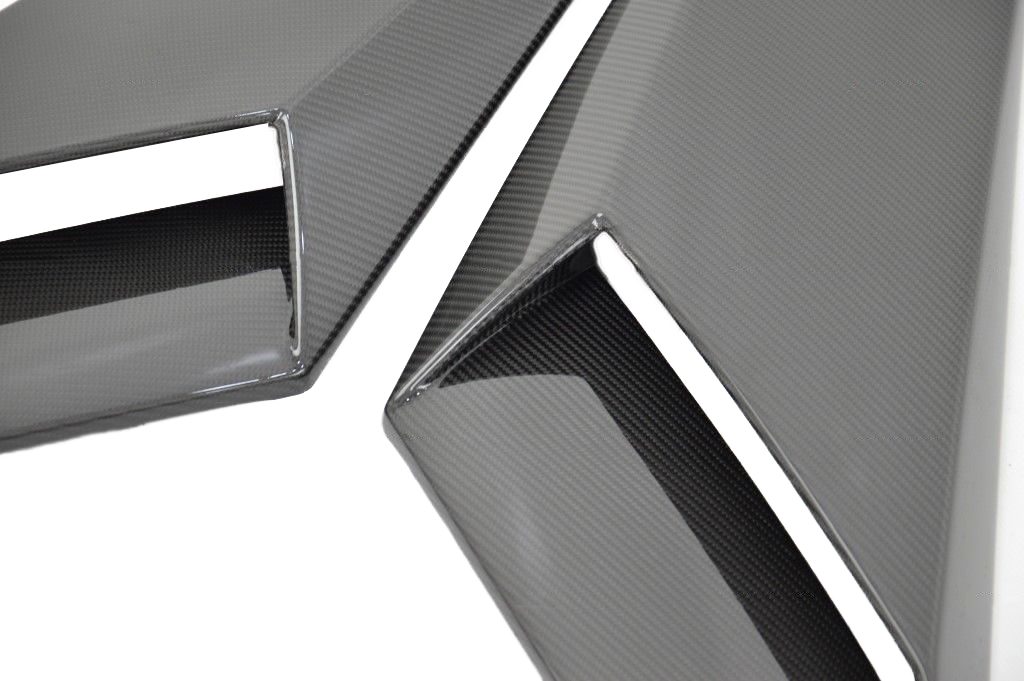 Lamborghini Aventador Carbon gloss rear fender air intakes | Tuning Empire