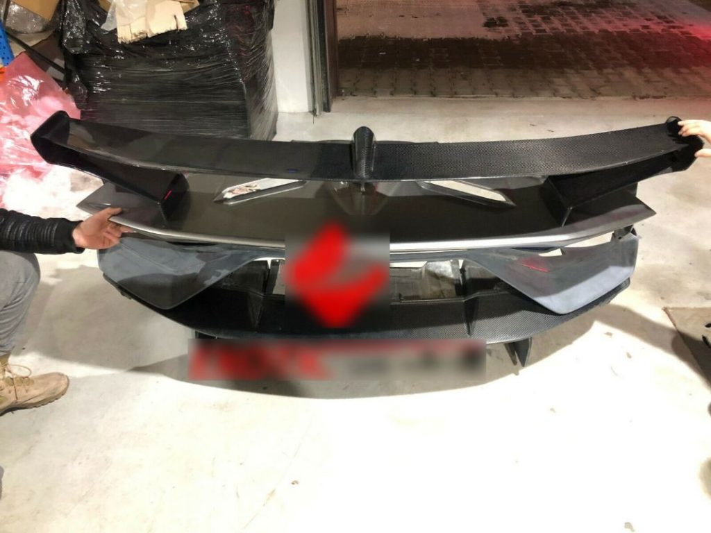 Lamborghini Aventador SVJ rear wing spoiler bumper | Tuning Empire
